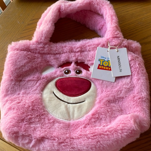 Disney | Bags | Disneypixar Lotso Toy Story Plush Handbag Purse Nwt ...